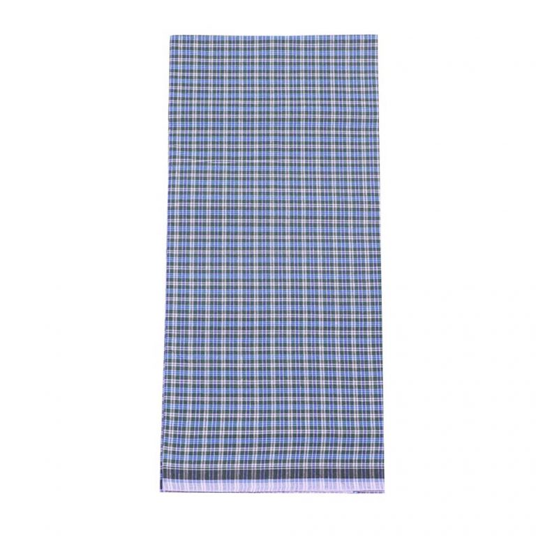 Parrot Green and Blue Micro Check - Mr.Lungi