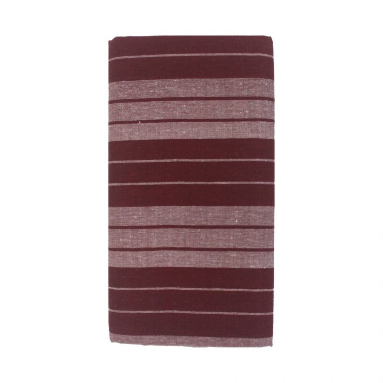 Maroon Half Inch Stripes Lungi - Mr.Lungi
