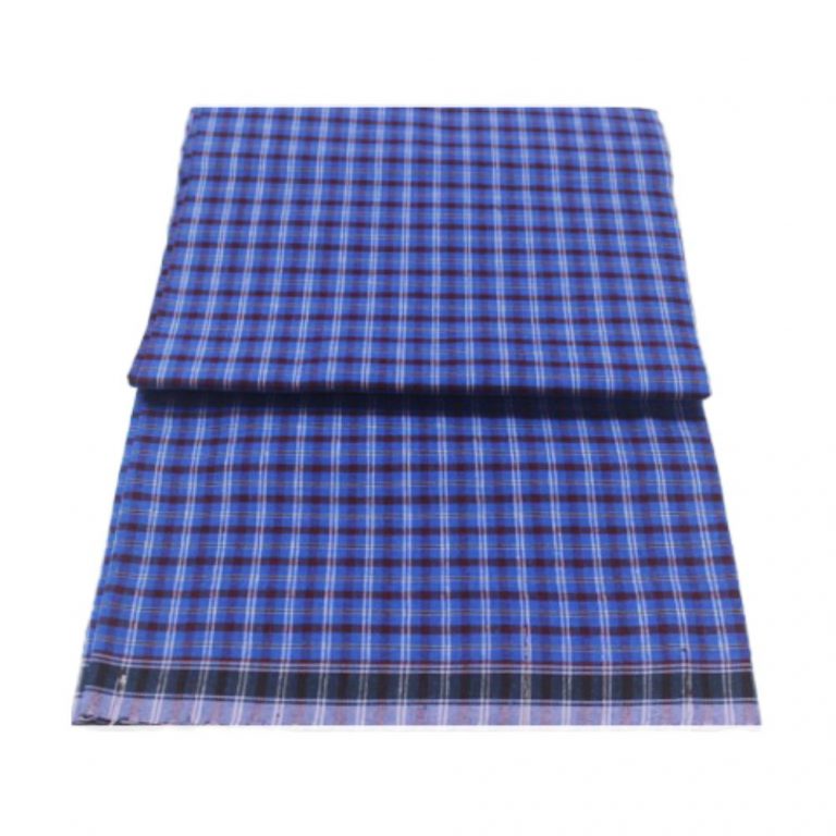 Blue and Red Mini Check Lungi - Mr.Lungi